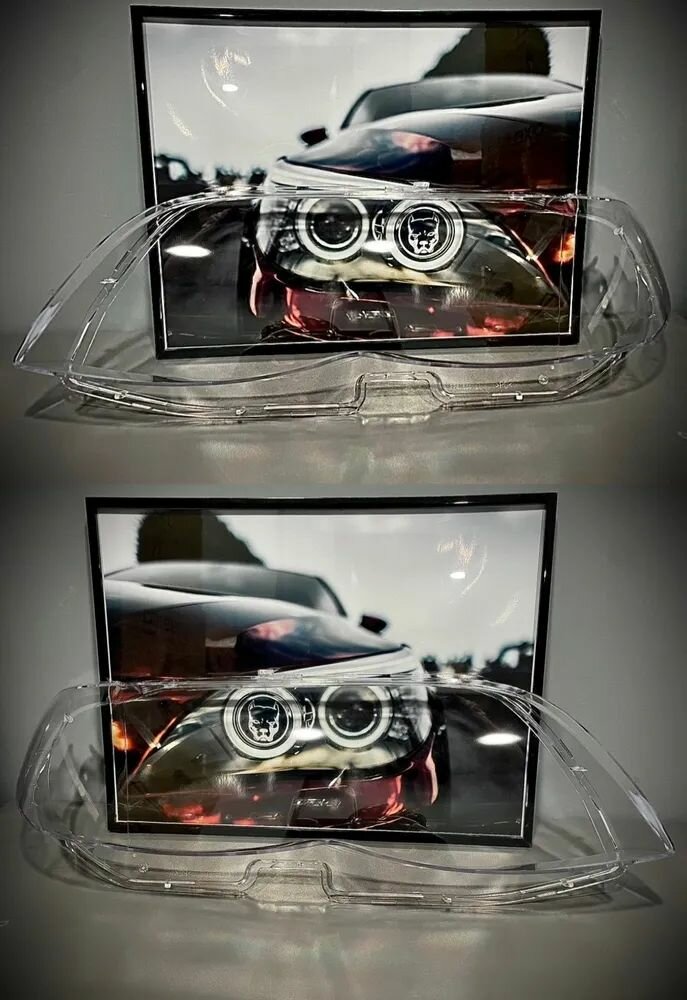 Стекла фар для BMW X5 E53 (2000-2003) / Комплект 2шт / Стекла на БМВ Ф25 Фары