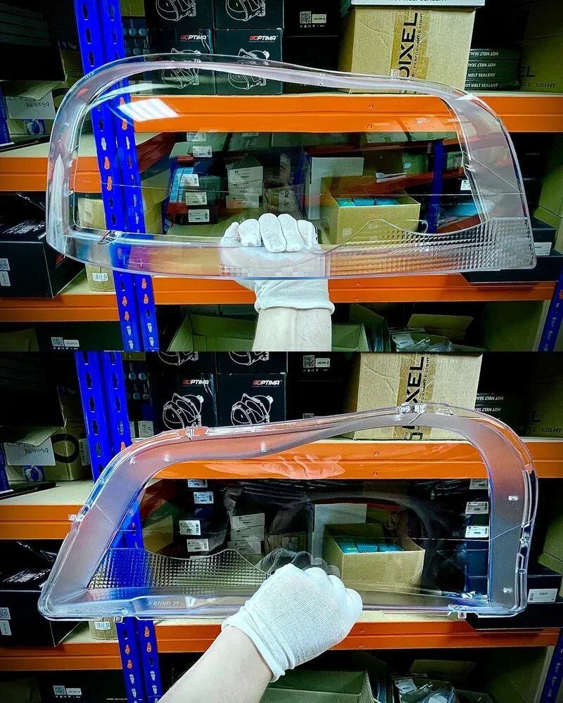 Стекла фар для VOLVO XC90 (2003-2015) / Комплект 2шт / Стекла на Вольво 90