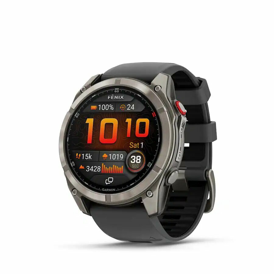 Смарт-часы Garmin Fenix 8 PRO 51мм AMOLED SAPPHIRE Titanium with Graphite/Black SB 010-03199-10