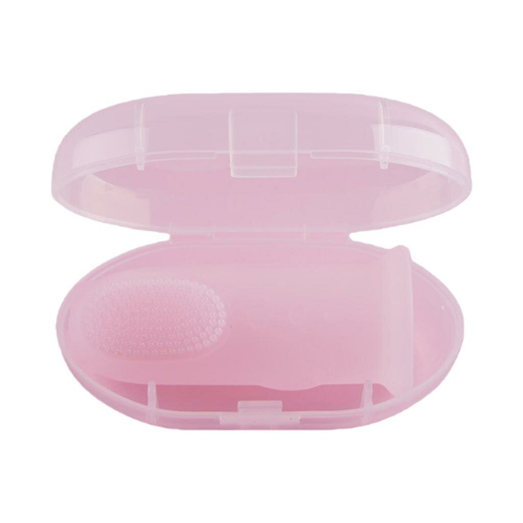 Силиконовая зубная щётка-массажёр для младенцев, Розовый