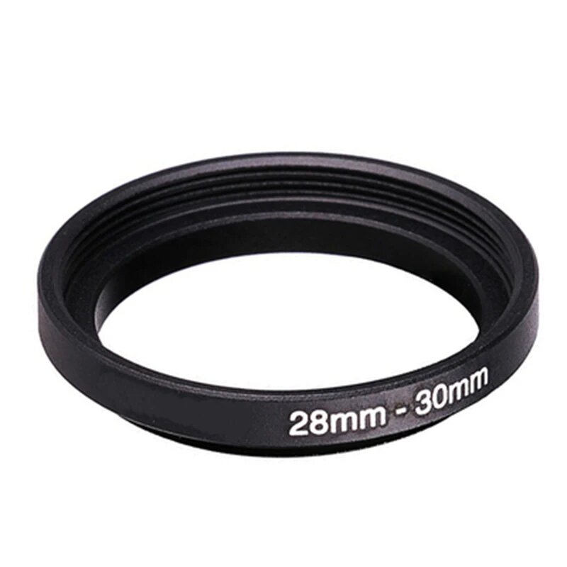 Алюминиевое черное увеличивающее кольцо фильтра 28 мм-30 мм 28-30 мм 28 до 30 адаптер фильтра для объектива камеры Canon Nikon Sony DSLR