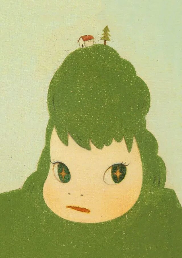 Yoshitomo Nara Dream Doll Печать на холсте 6, 40X50cm Unframed