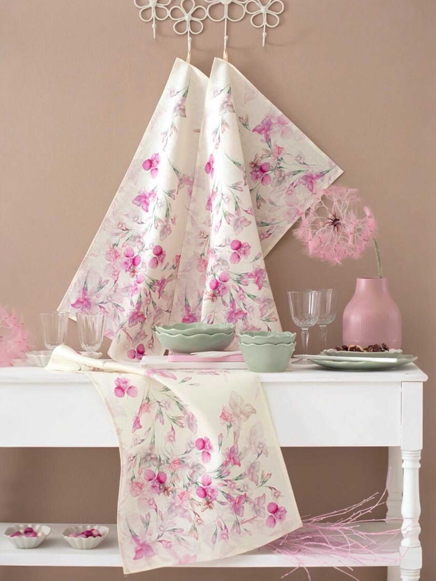 Полотенце Blumarine home collection IRIS кухонное льняное