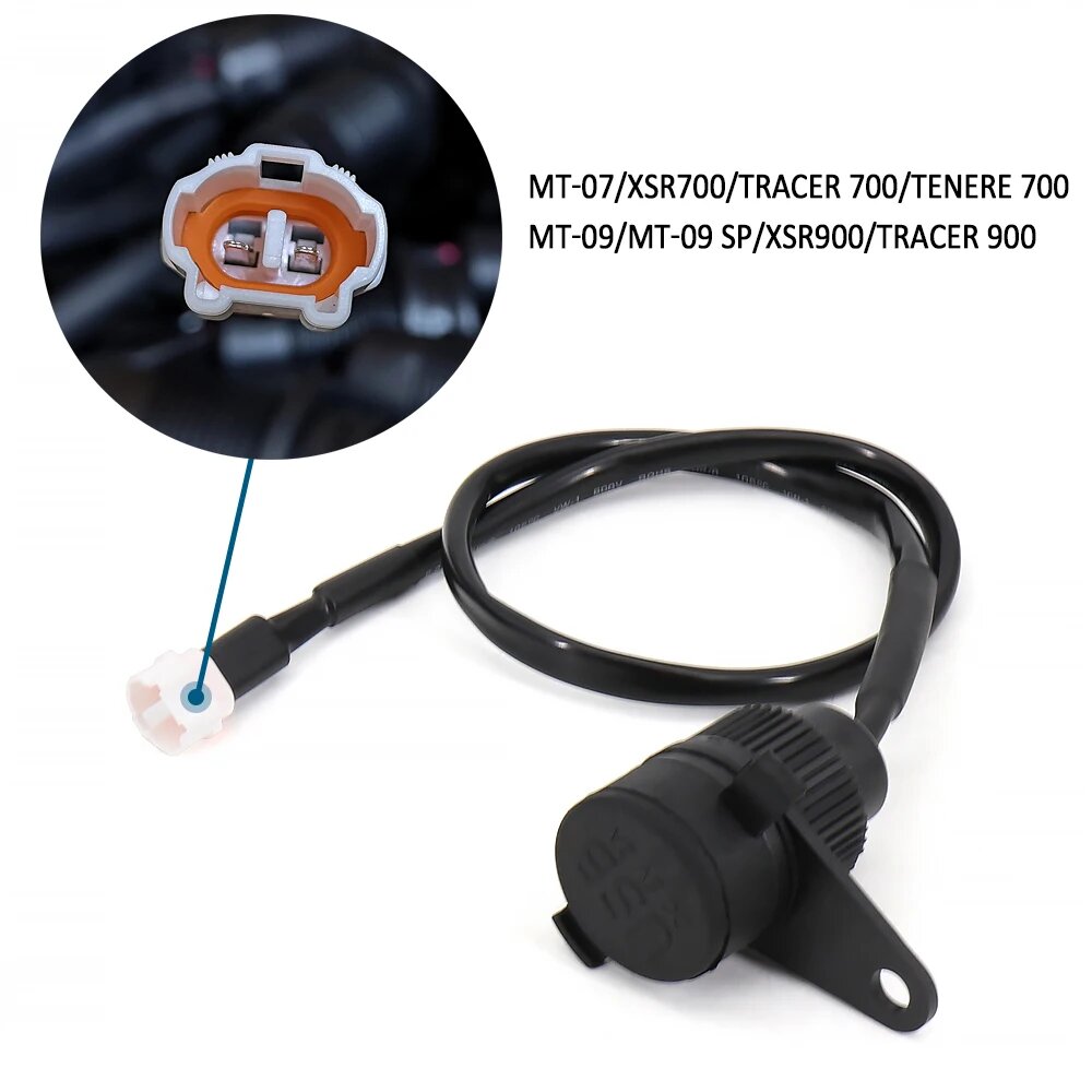 Для YAMAHA MT-07 MT 07 MT-09 MT09 SP 2018-2024 Tracer 9 XSR 900, аксессуары для мотоциклов, адаптер с двумя USB-разъемами для зарядного устройства