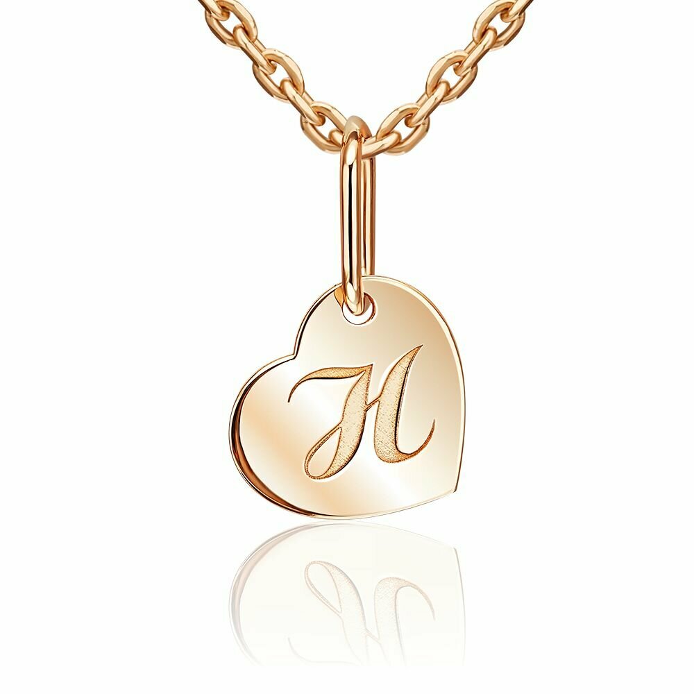 Подвеска, красное золото, 585 проба