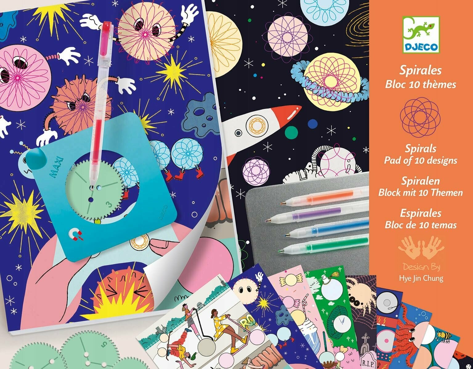 Набор для творчества Djeco - Набор художественных работ со спиральным мотивом - DJ08736