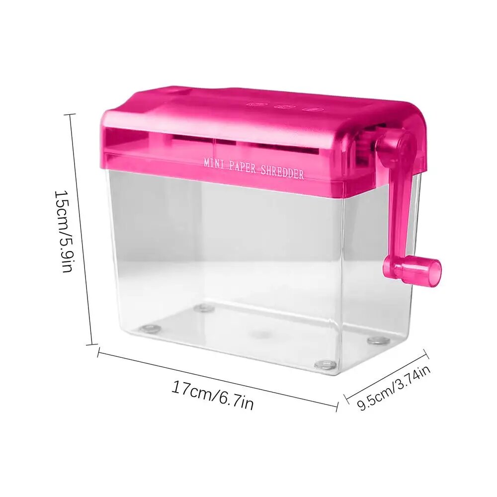 Ручной измельчитель бумаги Pink1