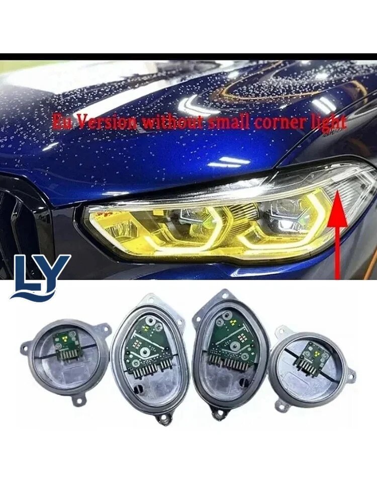 Желтые светодиодные модули DRL, полная лазерная фара для BMW X5 G05 X6 G06 Euro Version, LED Module
