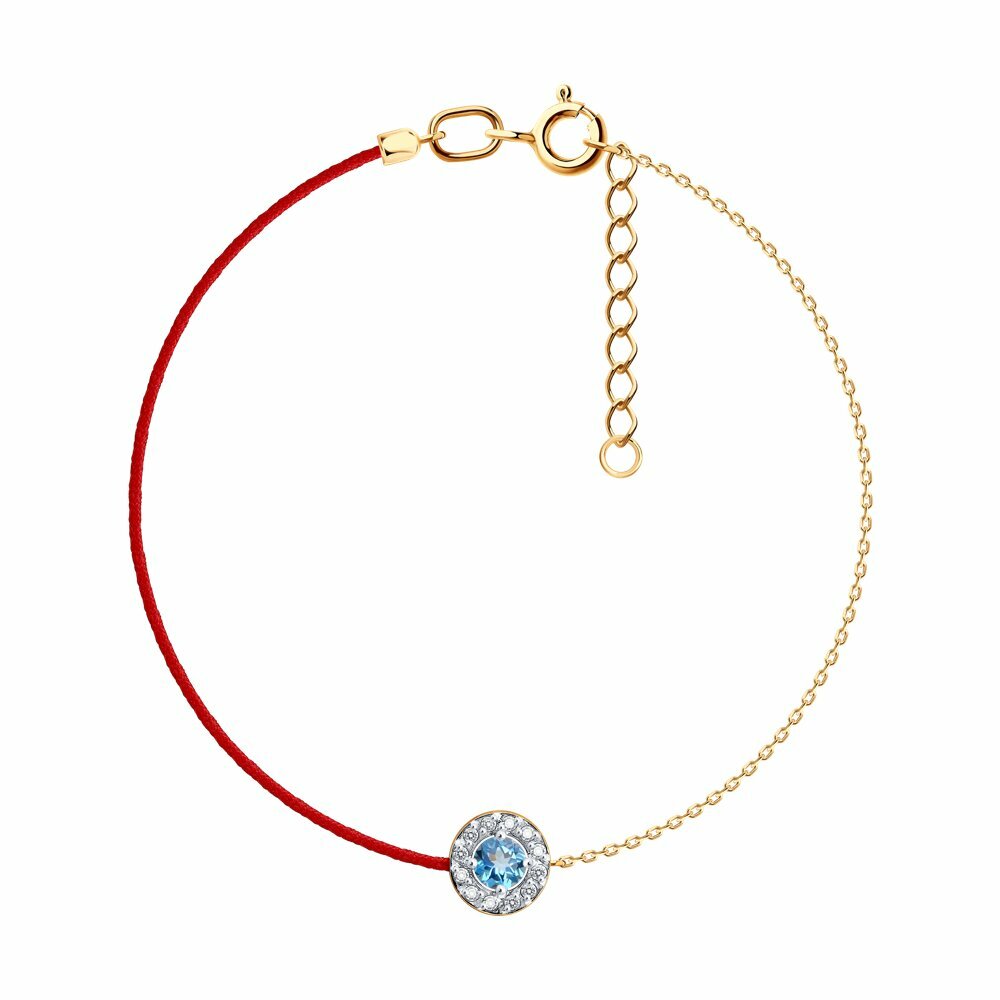 Браслет, красное золото, 585 проба