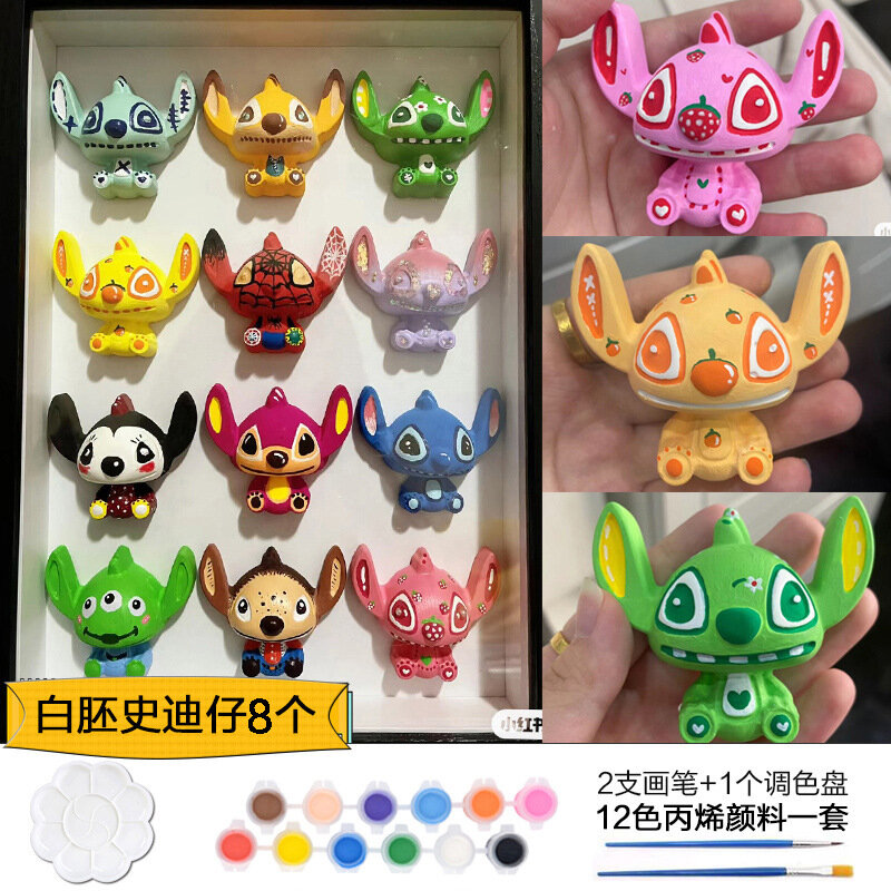 Пазл Гипсовая кукла Раскраска Граффити Рюкзак Медведь Креативный DIY Раскраска Детская живопись Образовательное ремесло