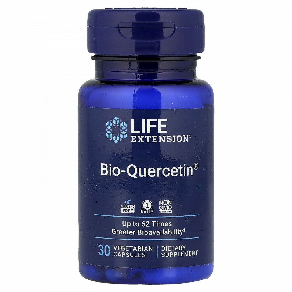 Life Extension, Bio-Quercetin®, 30 вегетарианских капсул