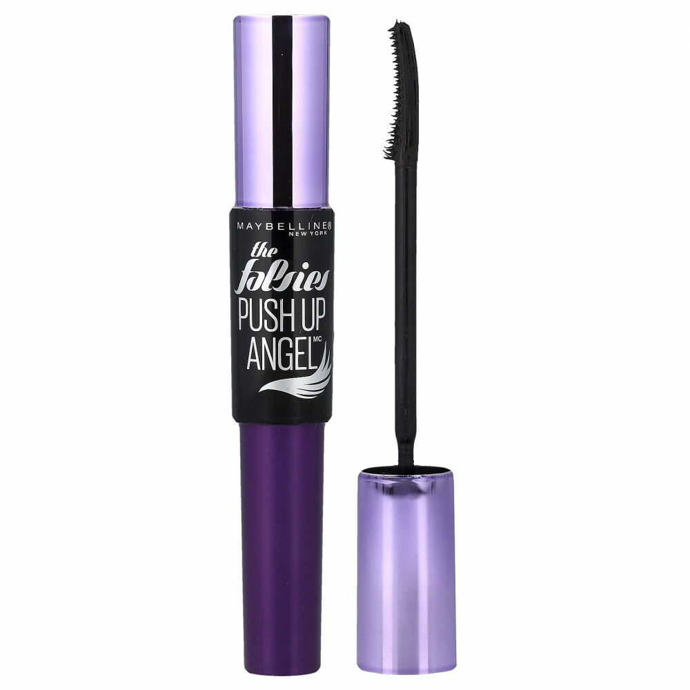 Maybelline, The Falsies™, Push Up Angel™, тушь для ресниц, оттенок 501 черный, 9,8 мл (0,33 жидк. унции)