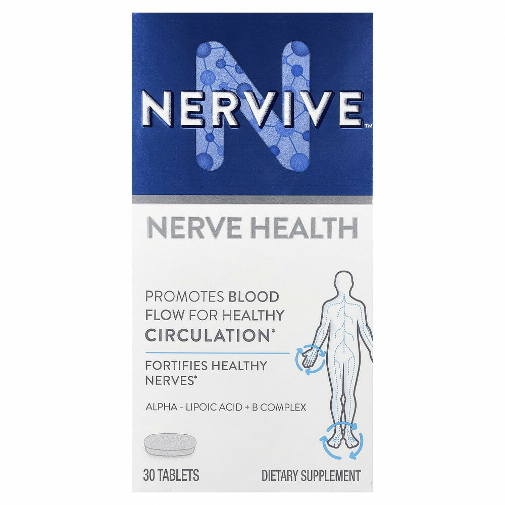 Nervive, Здоровье нервов, 30 таблеток
