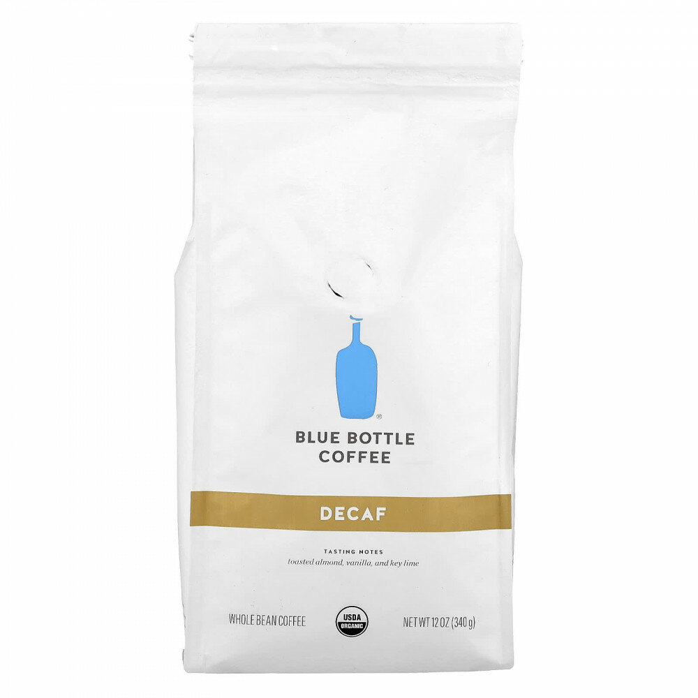 Blue Bottle Coffee, Кофе, цельные зерна, без кофеина, 340 г (12 унций)
