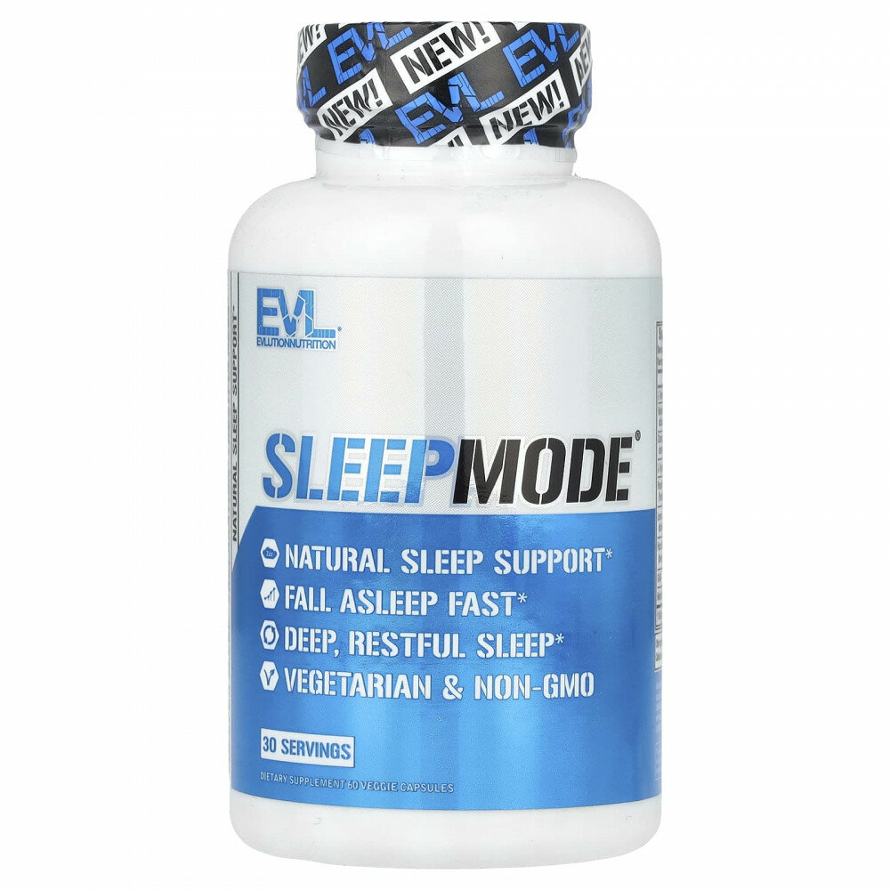 EVLution Nutrition, SleepMode®, 60 растительных капсул