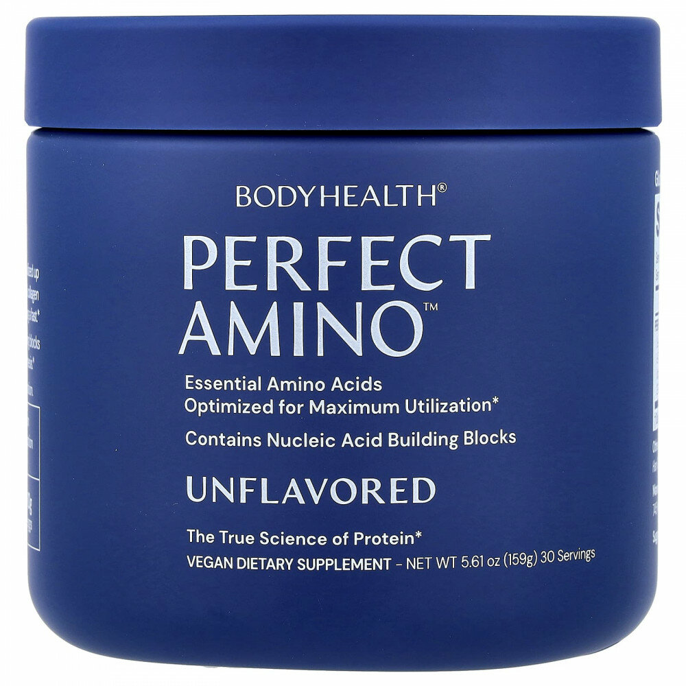 BodyHealth, Perfect Amino ™, без добавок, 159 г (5,61 унции)