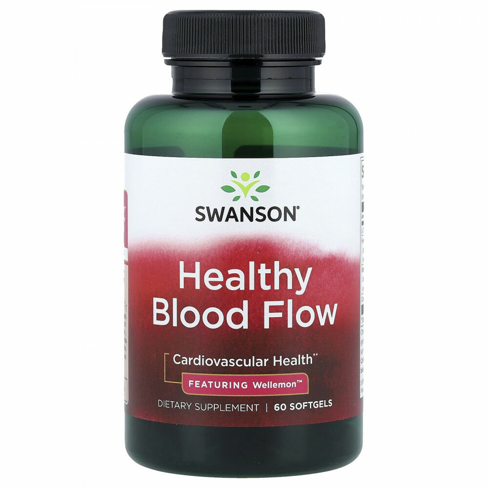 Swanson Vitamins, Healthy Blood Flow, 60 капсул