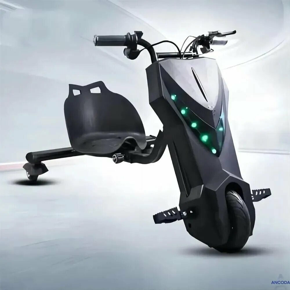 Детский электрический самокат-Дрифт карт (дрифт карт)Вращение на 360 градусов, электрический трехколесный велосипед