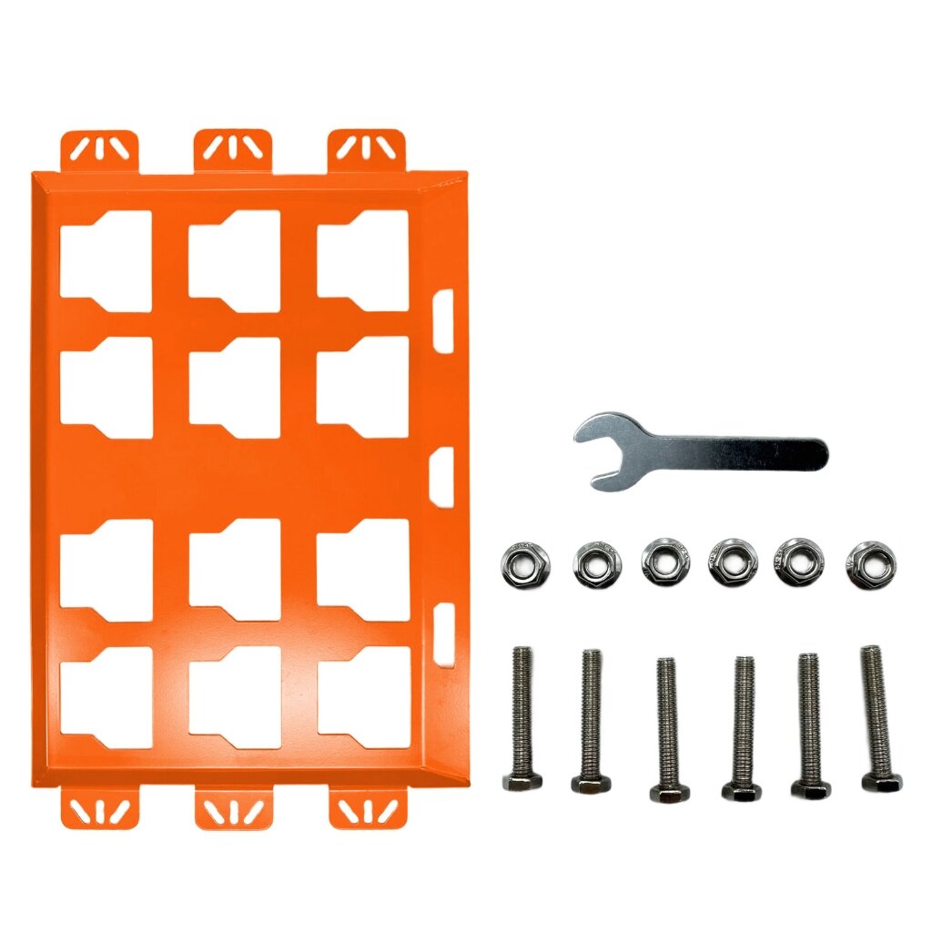 Сверхпрочная Металлическая Монтажная Пластина Для Системы Хранения Ящиков Для Инструментов С 6 Прилагаемыми Болтами И Гайками-Органайзерами Для Настенного Монтажа