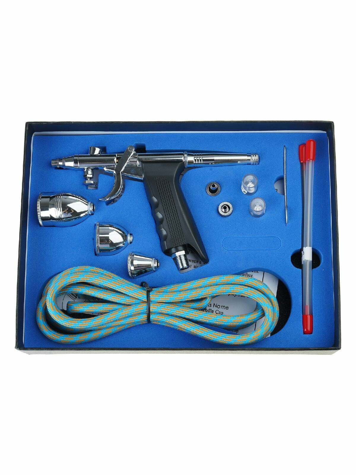 Комплект аэрографа Аэрографы одинарного действия с иглами 0,38 и 0,5 мм, 1/2 1/4 унции