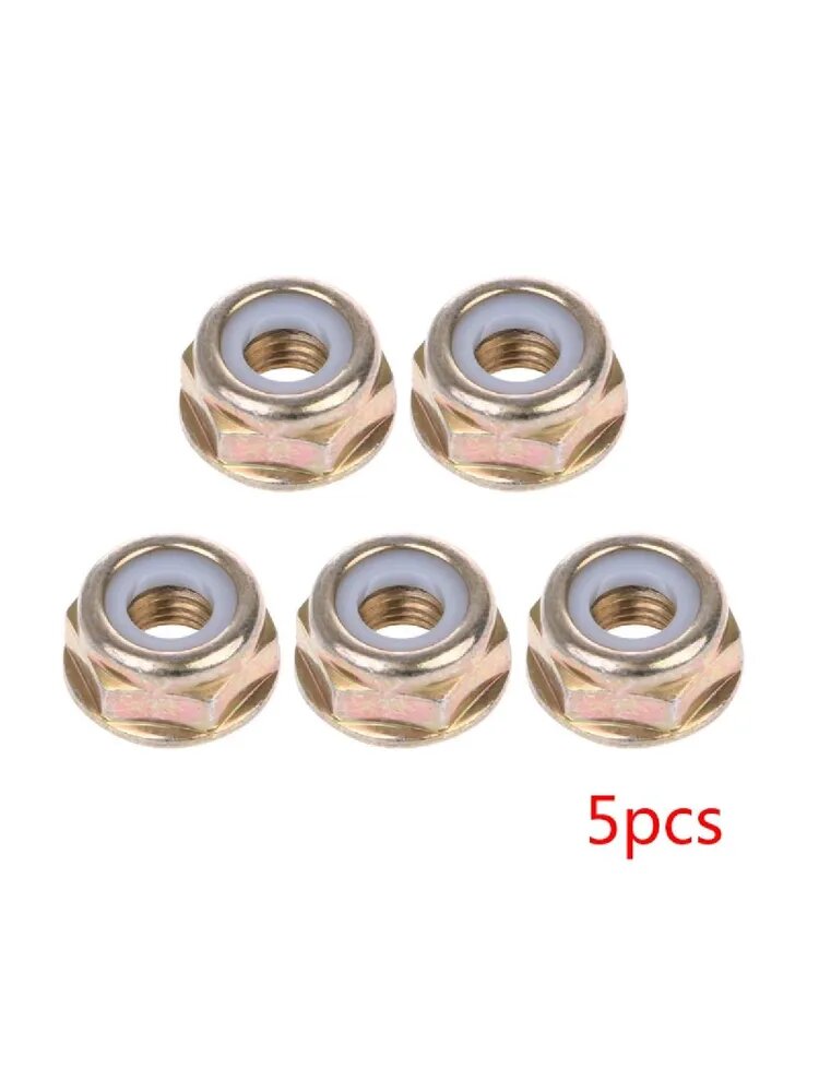 Гайка для триммера на редуктор с фланцем М10 х 1.25 левая резьба,5 шт.