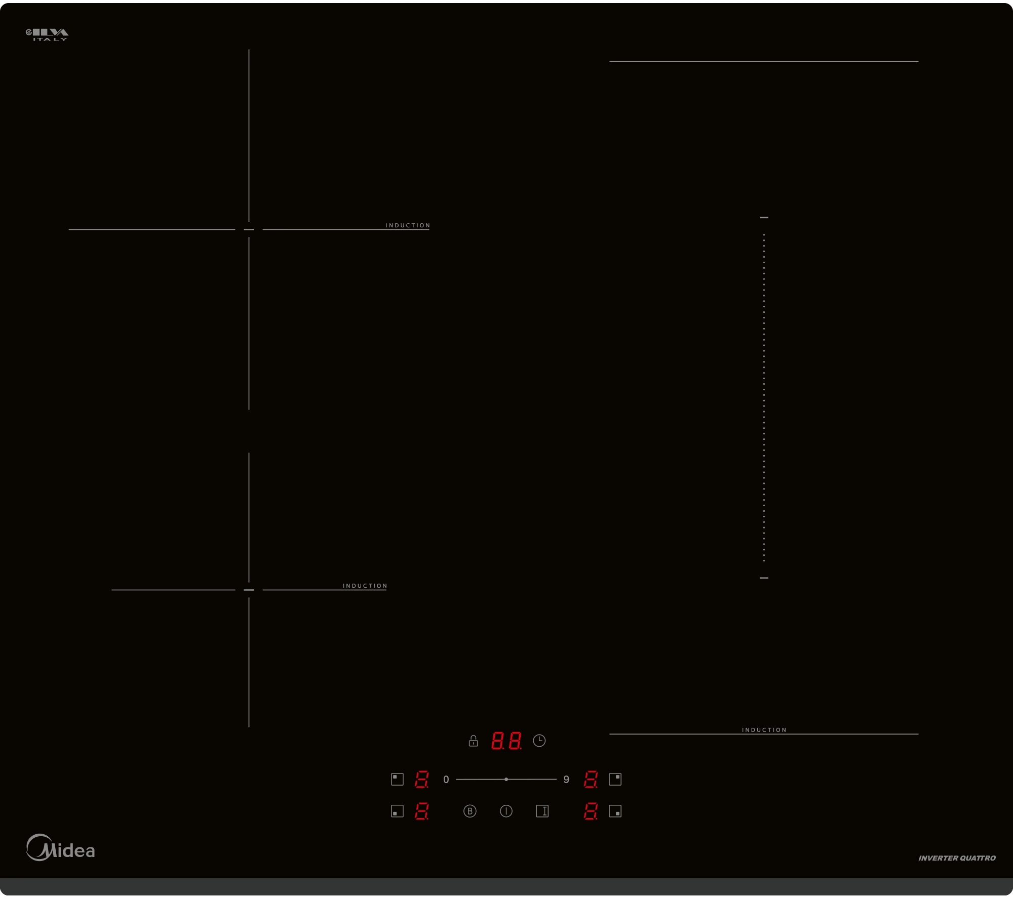 Индукционная варочная поверхность Midea MIH65783F черный