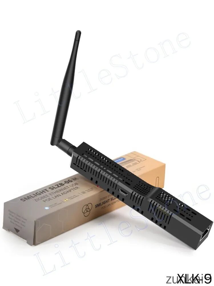 SLZB-06M Zigbee to Ethernet/USB/WiFi адаптер с PoE, черный цвет, для умного дома — фото 1