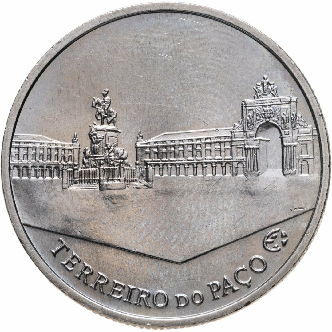 Португалия 2,5 евро 2010 "Дворцовая площадь в Лиссабоне", Мельхиор медь-никель, в сохранности UNC