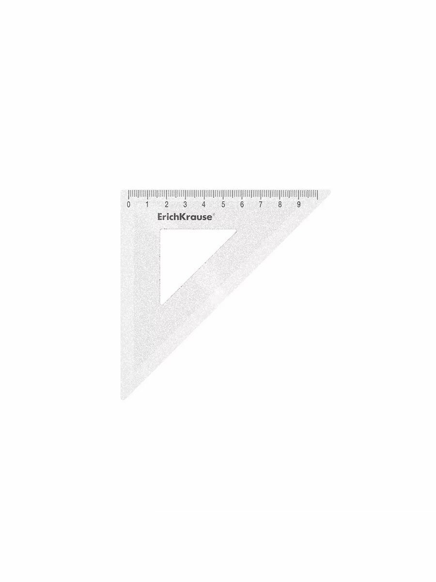 Угольник пластиковый Glitter, 9см/45°