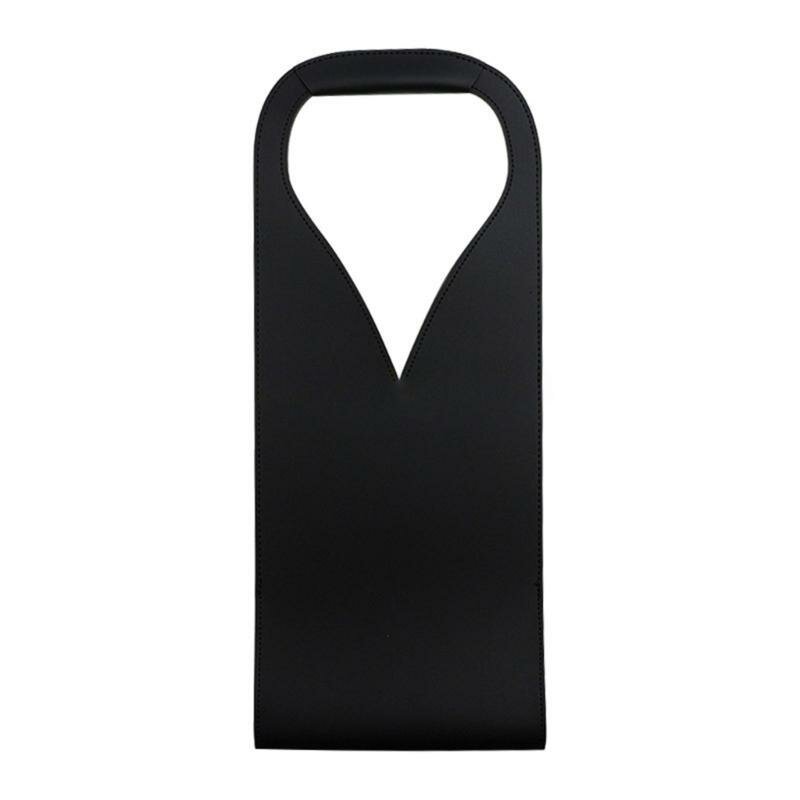 Кожаный чехол для бутылок вина, Черный