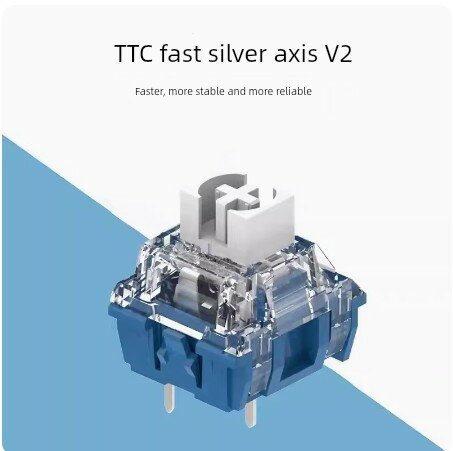 Механический переключатель TTC Silver Speed Switch V2, игровой переключатель Silver Speed V2, линейный переключатель