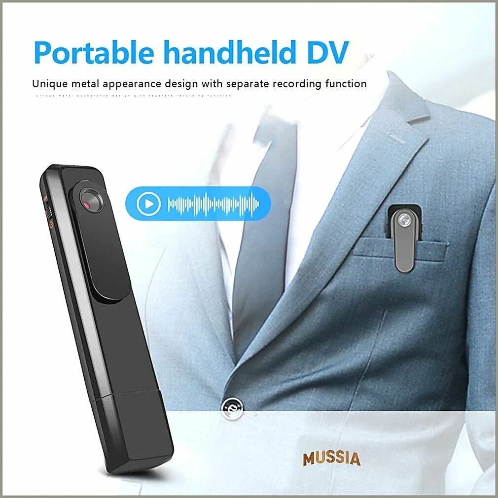 Нательная камера HD 1080P, носимая мини-ручка, портативная полицейская карманная камера, конвертер видео