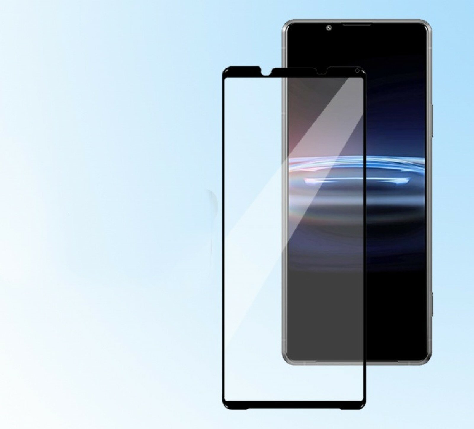 Защитное стекло MyPads 5D Forti Glass для Sony Xperia Pro 1 с закругленными краями и олеофобным покрытием