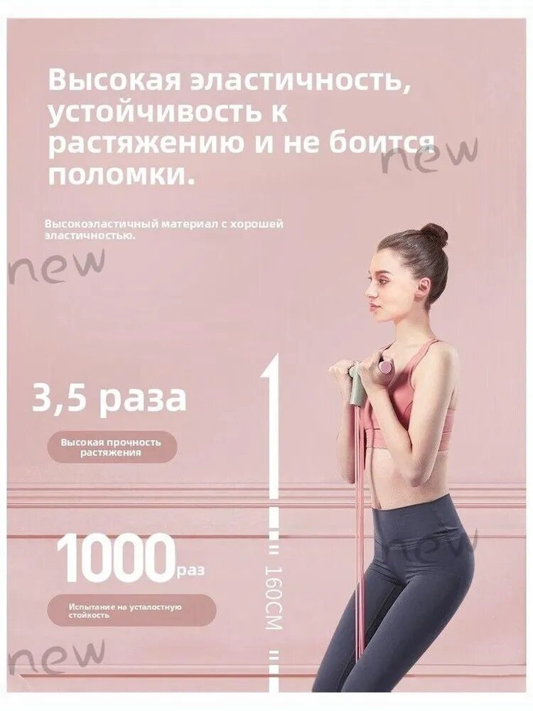 Мини-тренажер yundong для дома, фитнеса, для пресса, ног и рук серый, зеленый