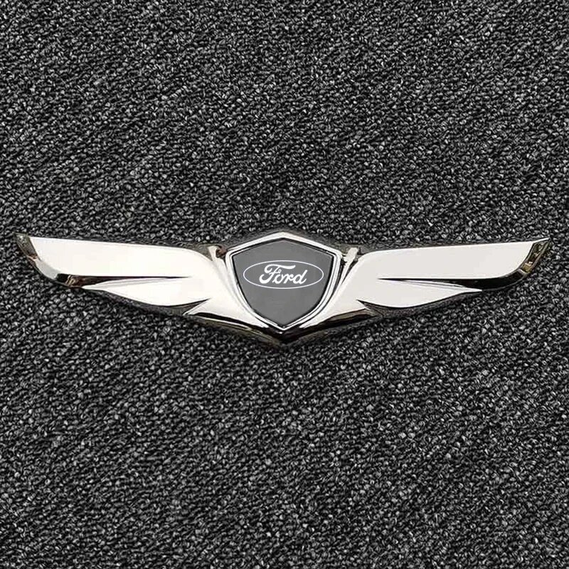 Эмблема на передний капот автомобиля, металлическая наклейка на задний багажник для Ford A Silver
