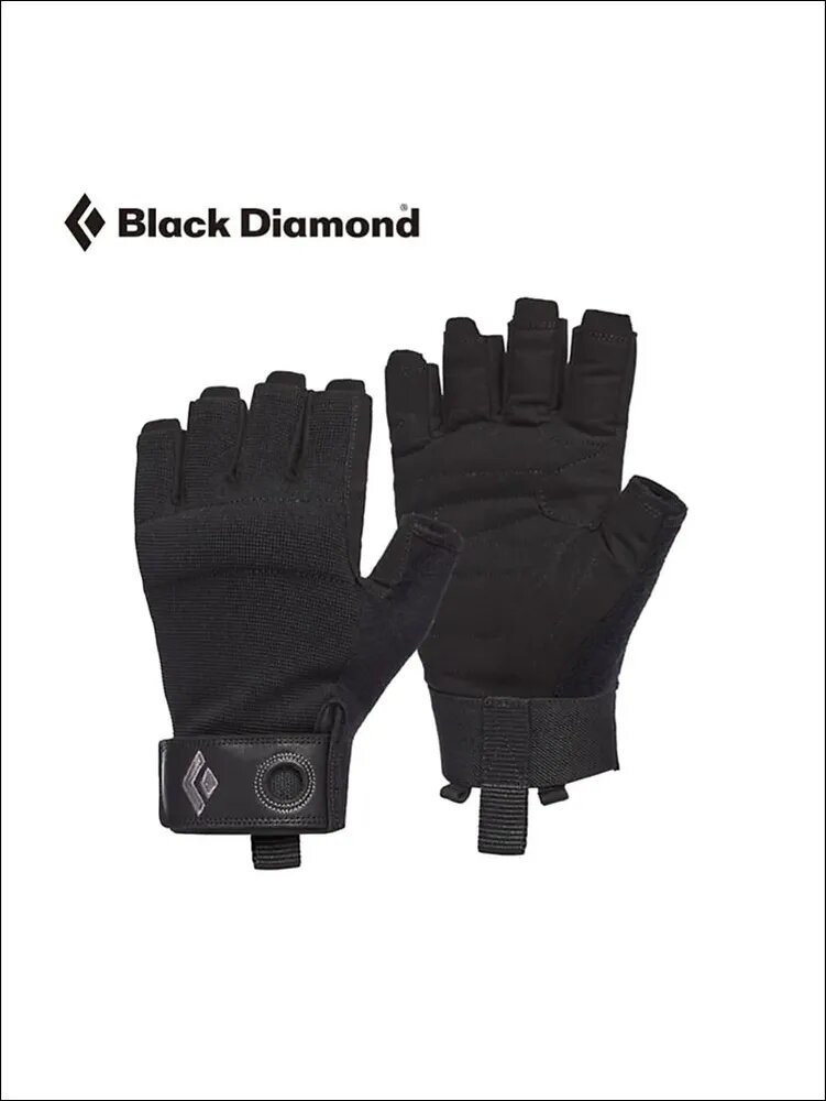 Black Diamond Перчатки для занятий спортом, размер: XS, женские, черные, укороченные