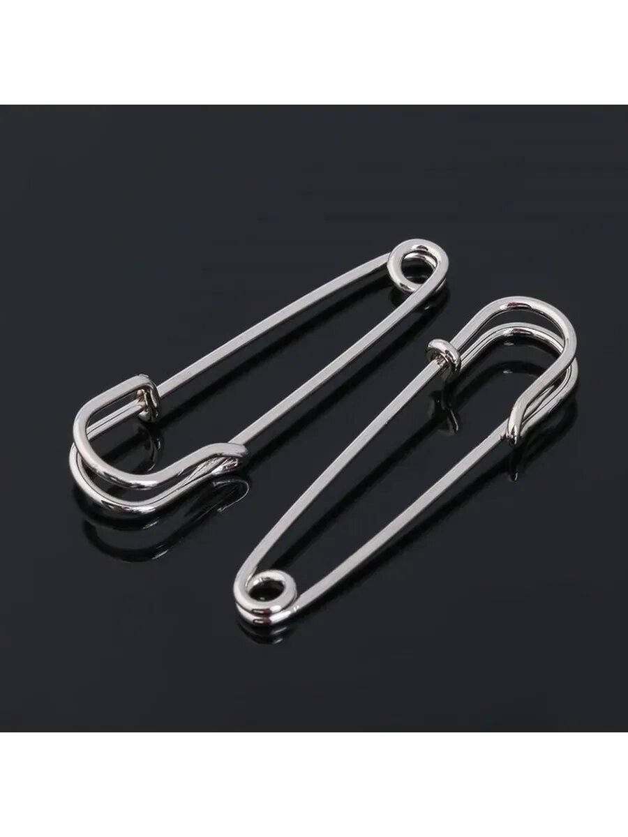 Стильные серебристые булавки для одежды