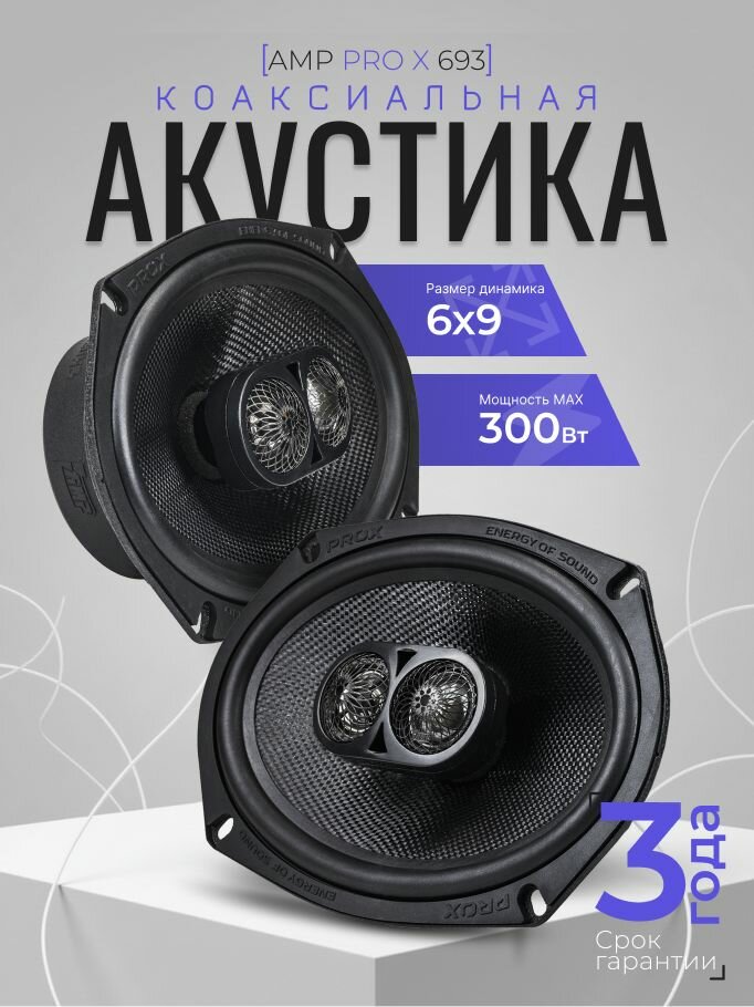 Автомобильные динамики коаксиальные AMP PRO X 693