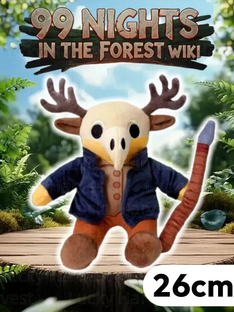 Мягкая игрушка 99 Ночей В Лесу Олень 26cm Плюшевый лось из ROBLOX