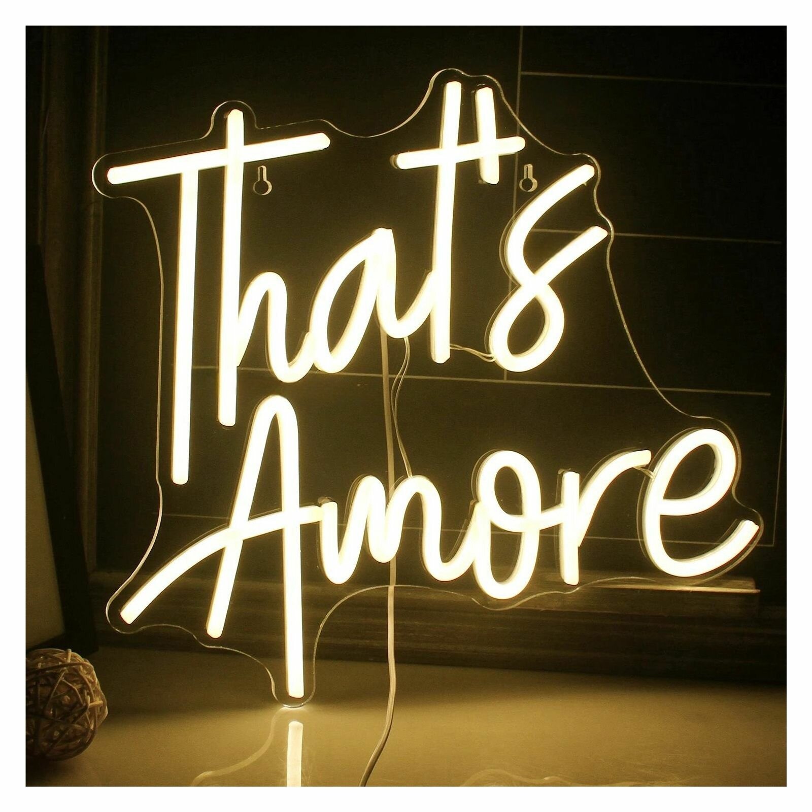 Светодиодная Неоновая Вывеска That's Amore 36смX32см