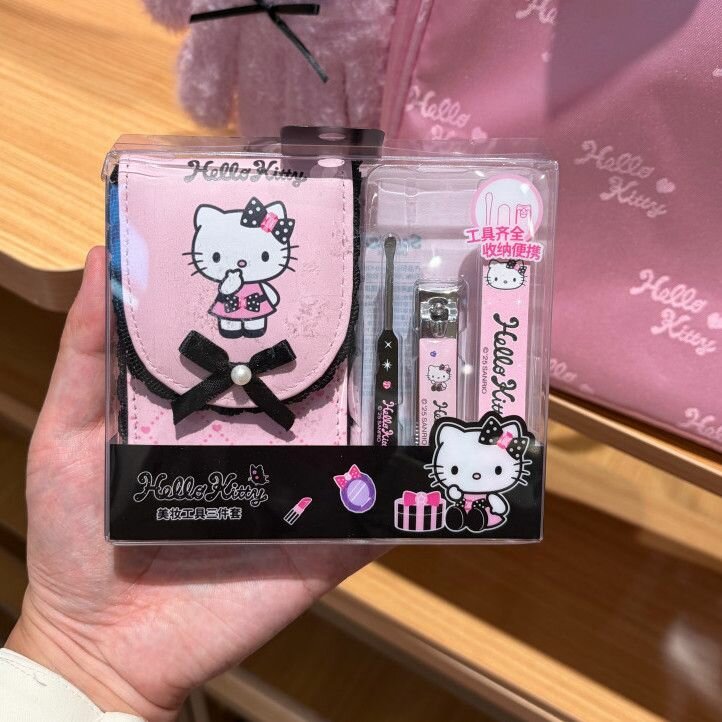 Набор для маникюра MINISO Hello Kitty Sparkling Party Series, 3 предмета