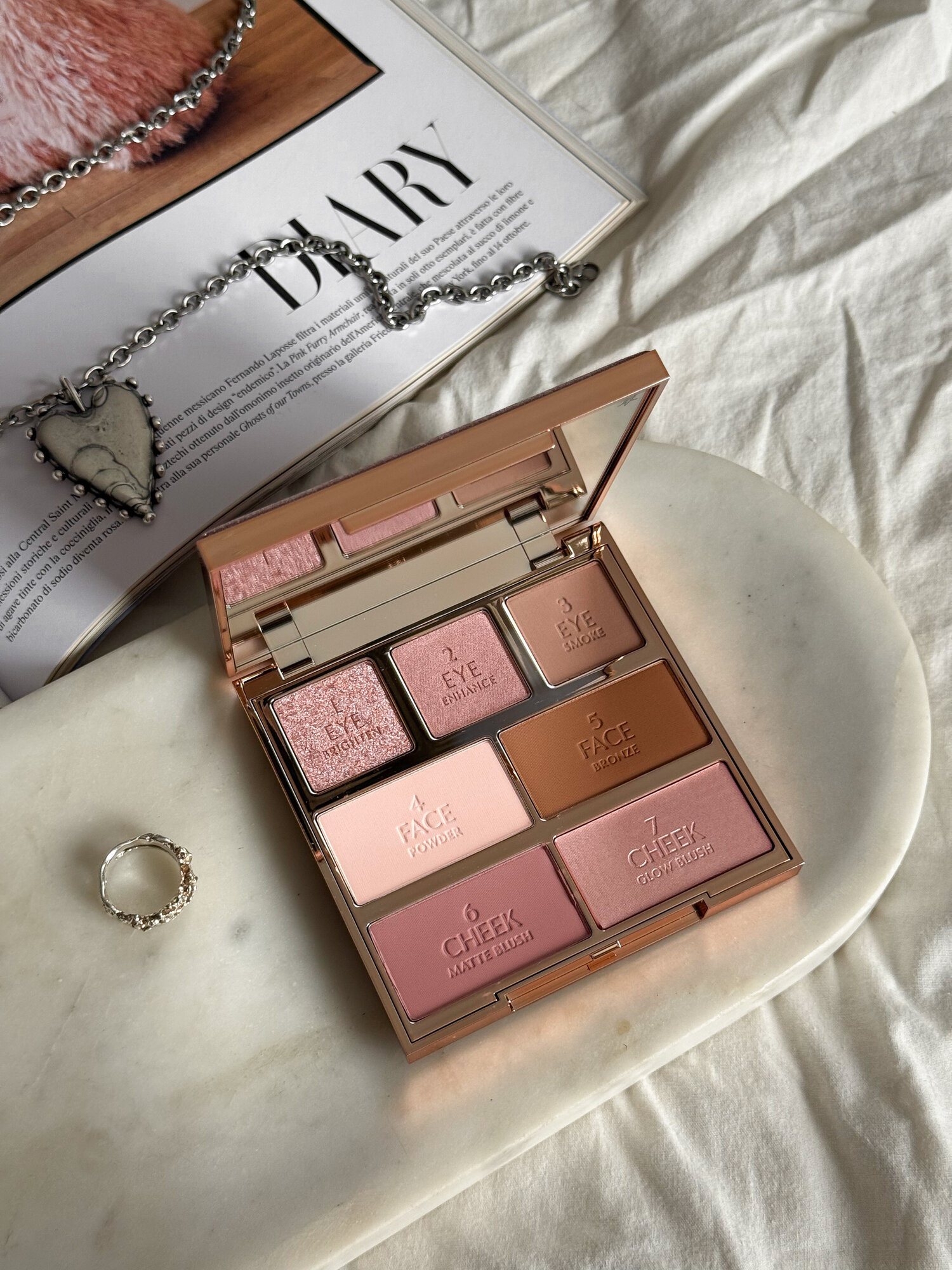 Палетка для макияжа Charlotte Tilbury Hollywood Instant Look in a Palette, оттенок Pretty, Glowing Beauty