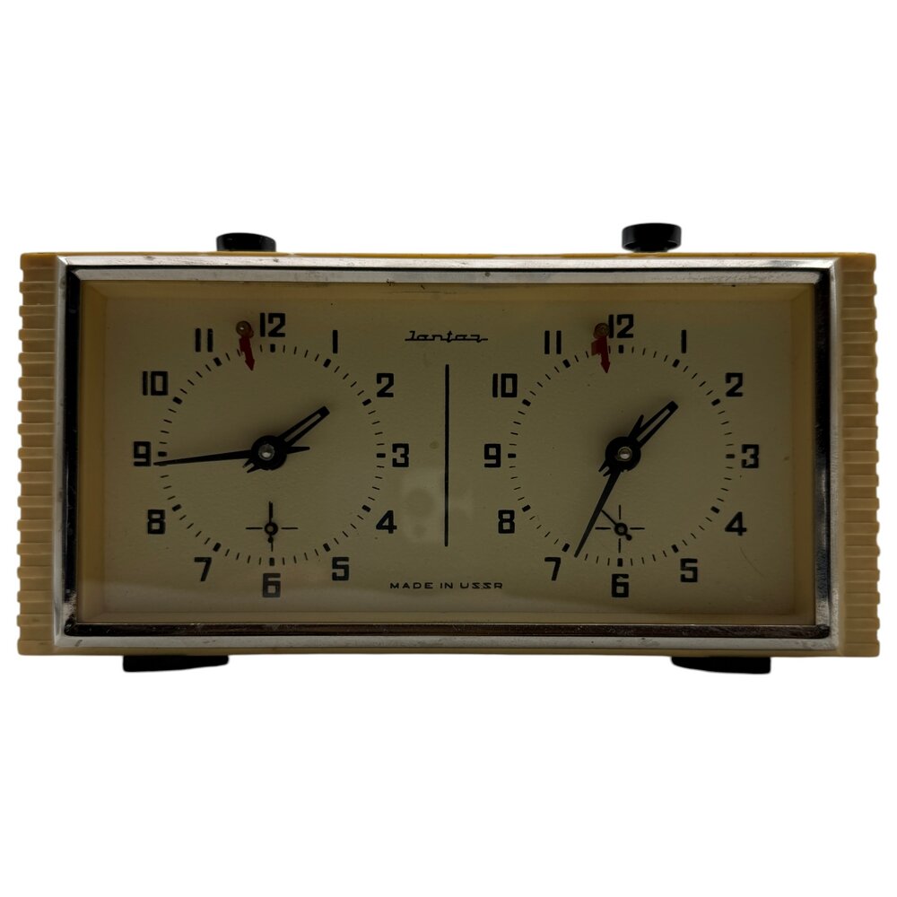 Часы шахматные "Янтарь", в упаковке, 1970-1980 гг, Орловский ЧЗ, СССР