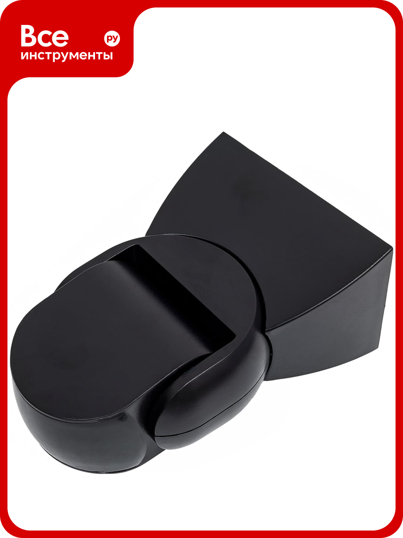 Датчик движения Arlight NAVE-PIR-SURFACE, черный настенный уличный датчик с регулируемой задержкой выключения