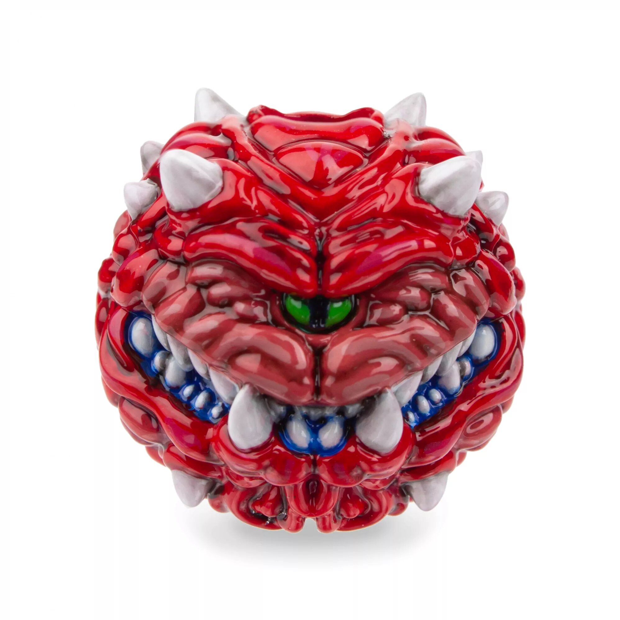 Бусина ERROR для темляка, полимерная, ручная покраска, диаметр 16мм, красная