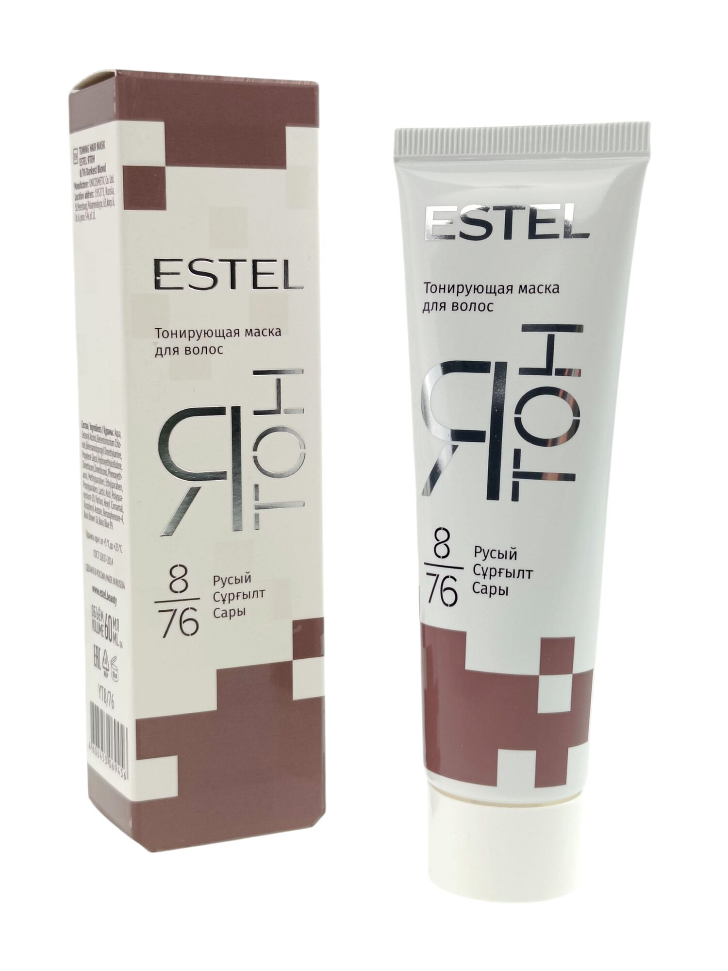 Маска тонирующая для волос Estel Ятон, 8/76 русый, 60 мл