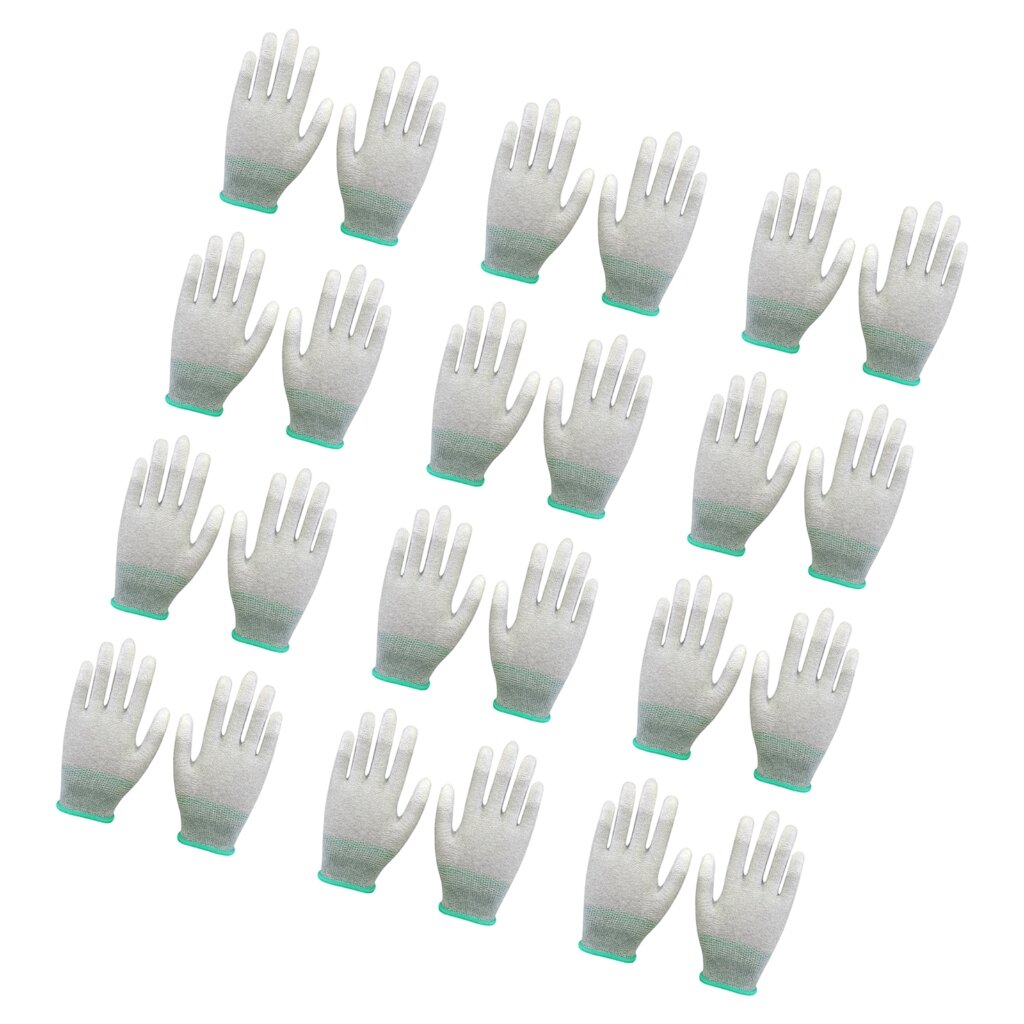 12 Пар антистатических перчаток из углеродного волокна для защиты электроники и обеспечения безопасности