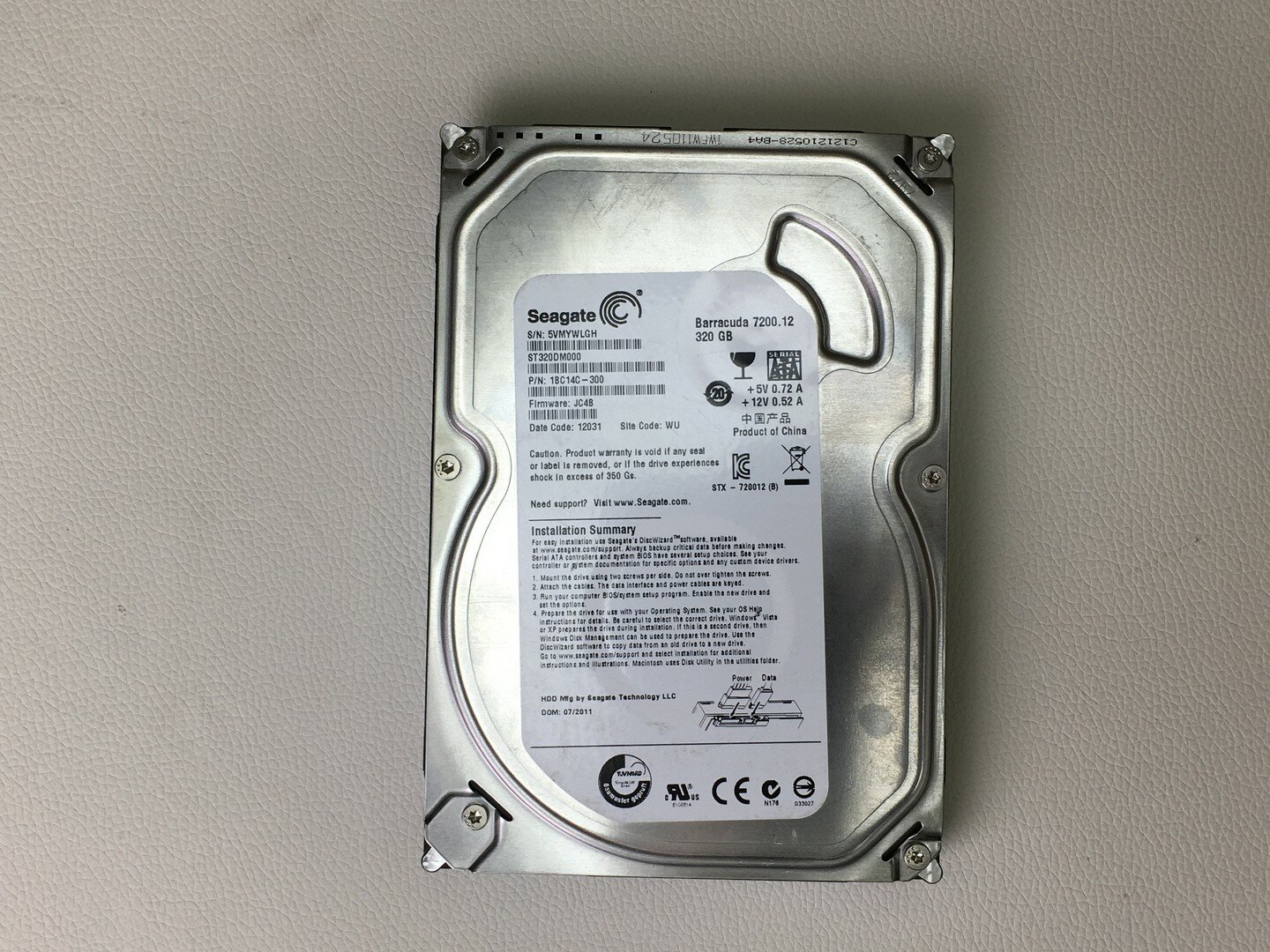 Жесткий диск 3,5" 320 Gb Seagate ST320DM000 7200 rpm SATA
