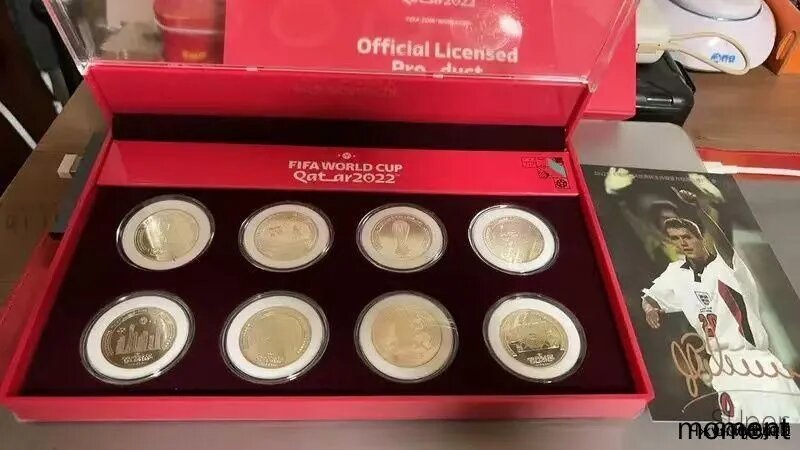 Набор монет FIFA World Cup Qatar 2022 коллекционный, золотистый