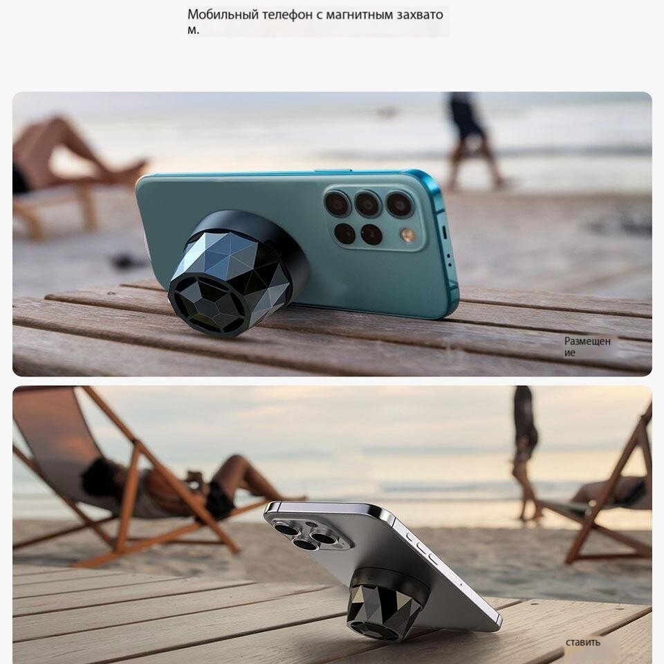 Магнитный беспроводной Bluetooth-динамик Красочный свет Мини-аудио сабвуфер